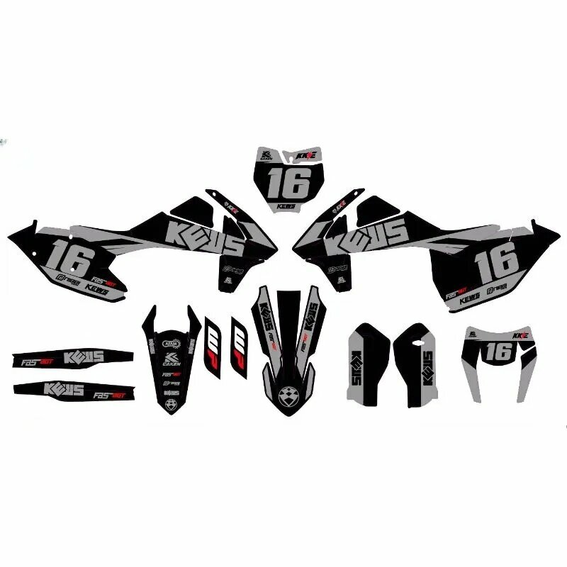 Наклейка для мотоцикла KEWS K16 NB300 NC250 CBS300 MT250 YBS300 CB250R Набор наклеек с графическим фоном оригинальный завод Голография
