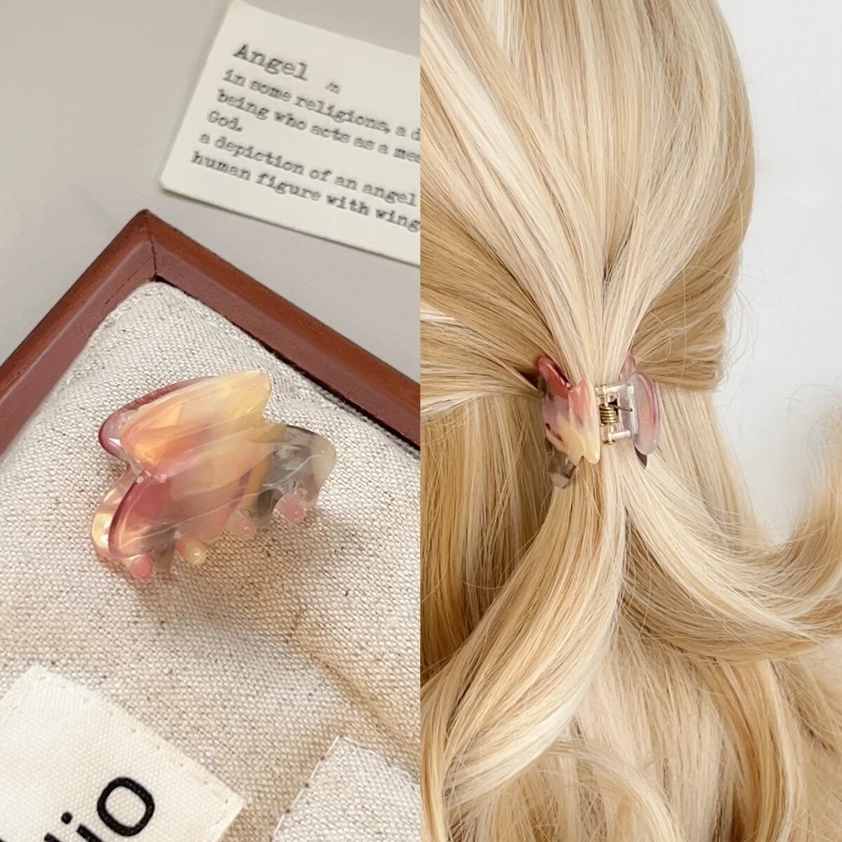 Заколка для волос Colorful red 3cm