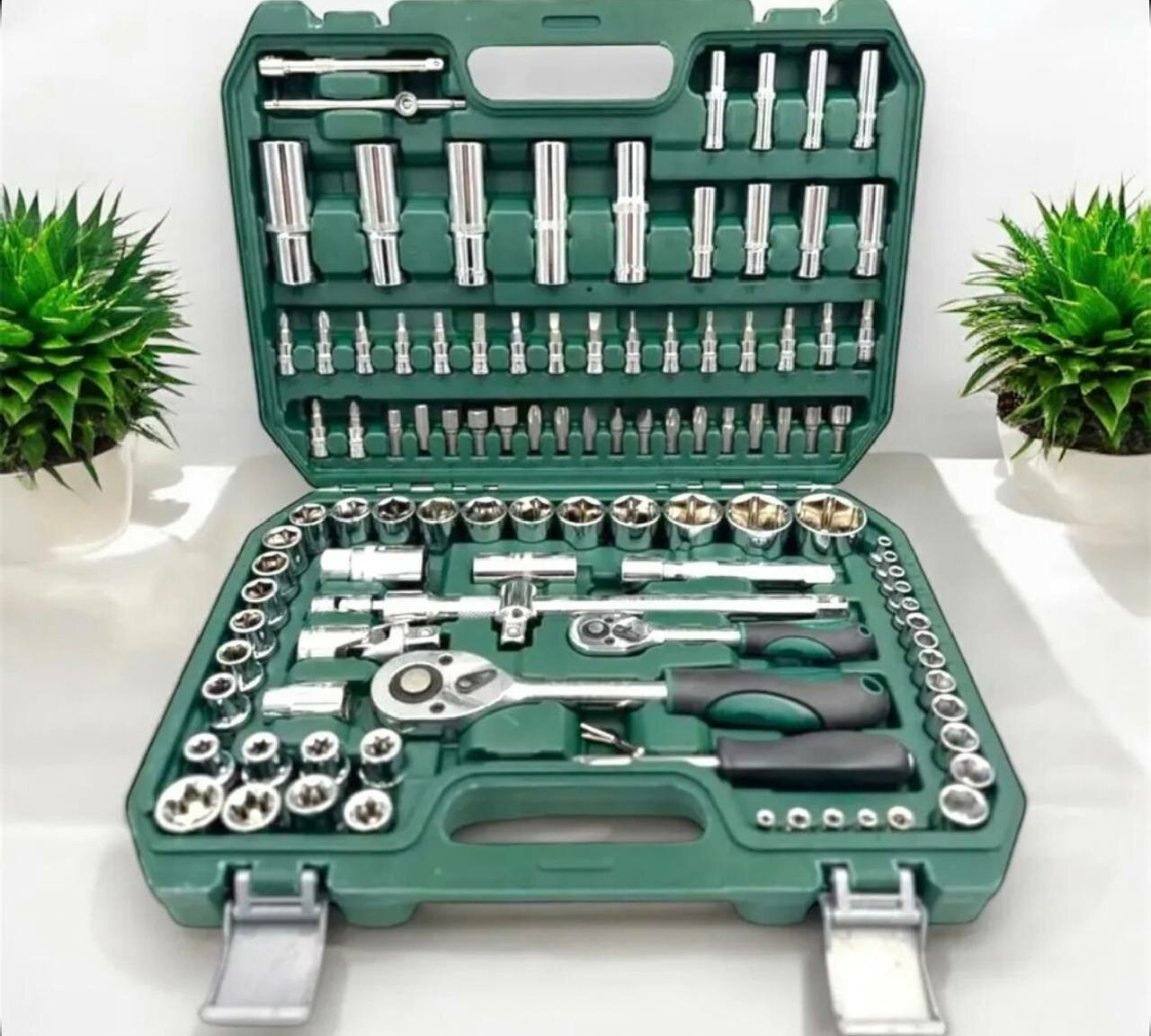 Набор инструментов 108 предметов 1/4" 1/2" трещотка 72 зуба, tools, для дома, для автомобиля