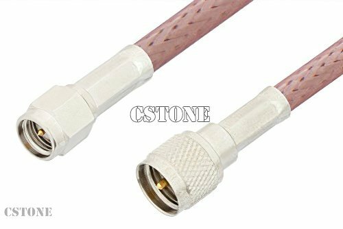 SMA штыревой к мини UHF штыревой кабель используя RG142 коаксиальный