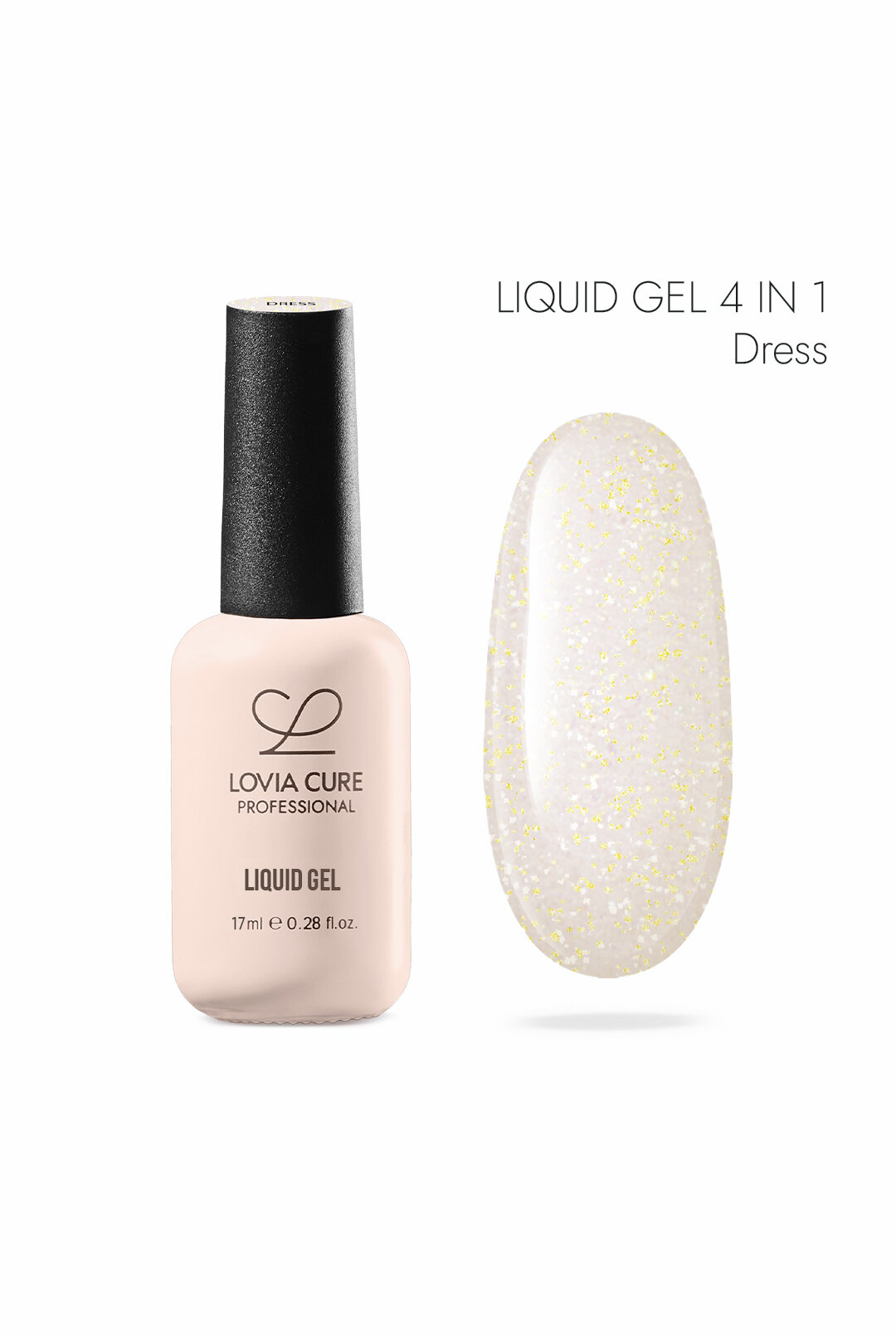 Полигель-архитектор 4 в 1 UV/LED Liquid Gel Wedding Vibe Dress 17 мл, LOVIA CURE