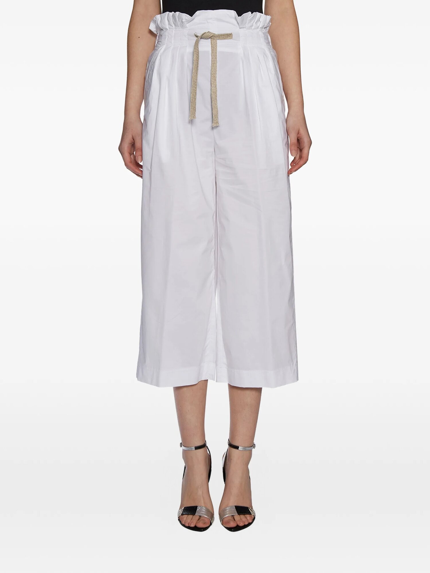 Брюки Ruffled drawstring trousers