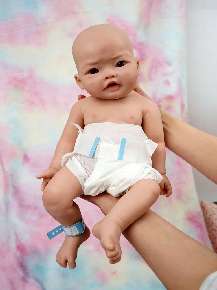 17-дюймовые полностью мягкие силиконовые куклы Reborn Baby для девочек, а не виниловые куклы