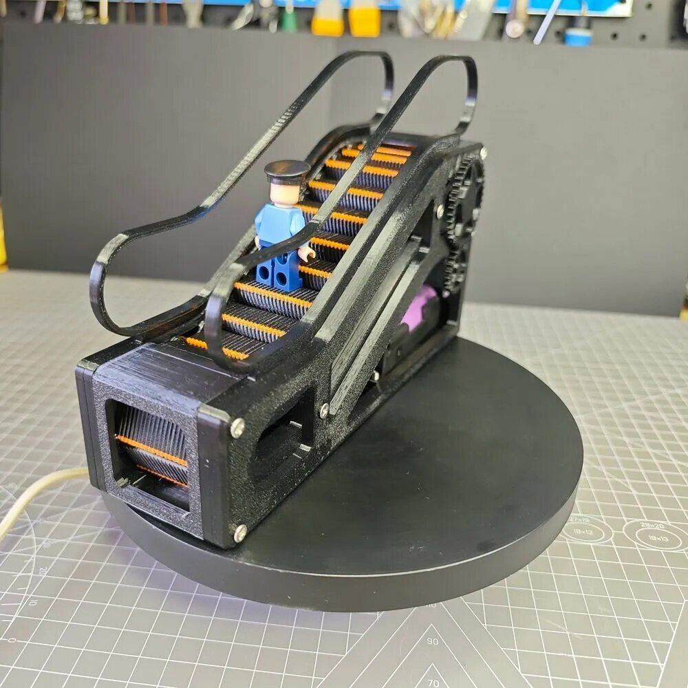 3d автоматическая имитационная модель электрического эскалатора