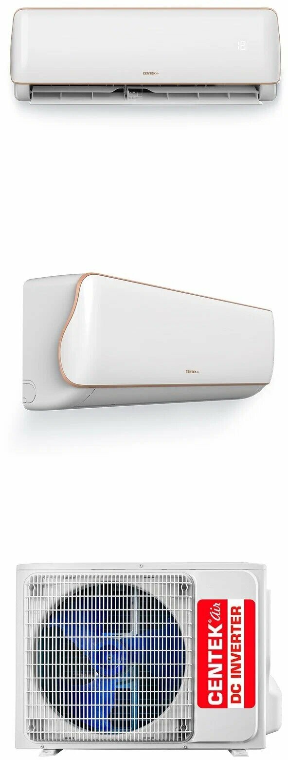 Сплит-система инверторная CENTEK CT-65EDC07 настенная, до 22м2, 7000 BTU (комплект из 2-х коробок)
