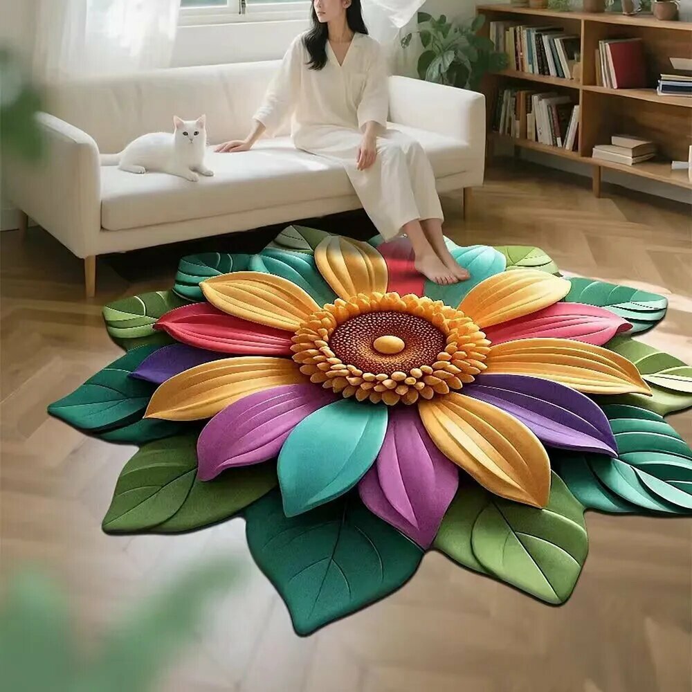 Ковер Художественная 3D-печать 60x60 см