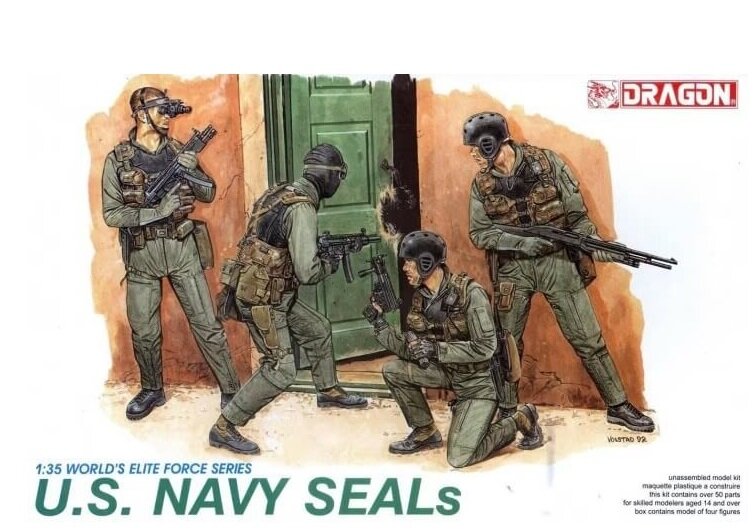 3017 Dragon Команда U, S, Navy SEALs 1/35