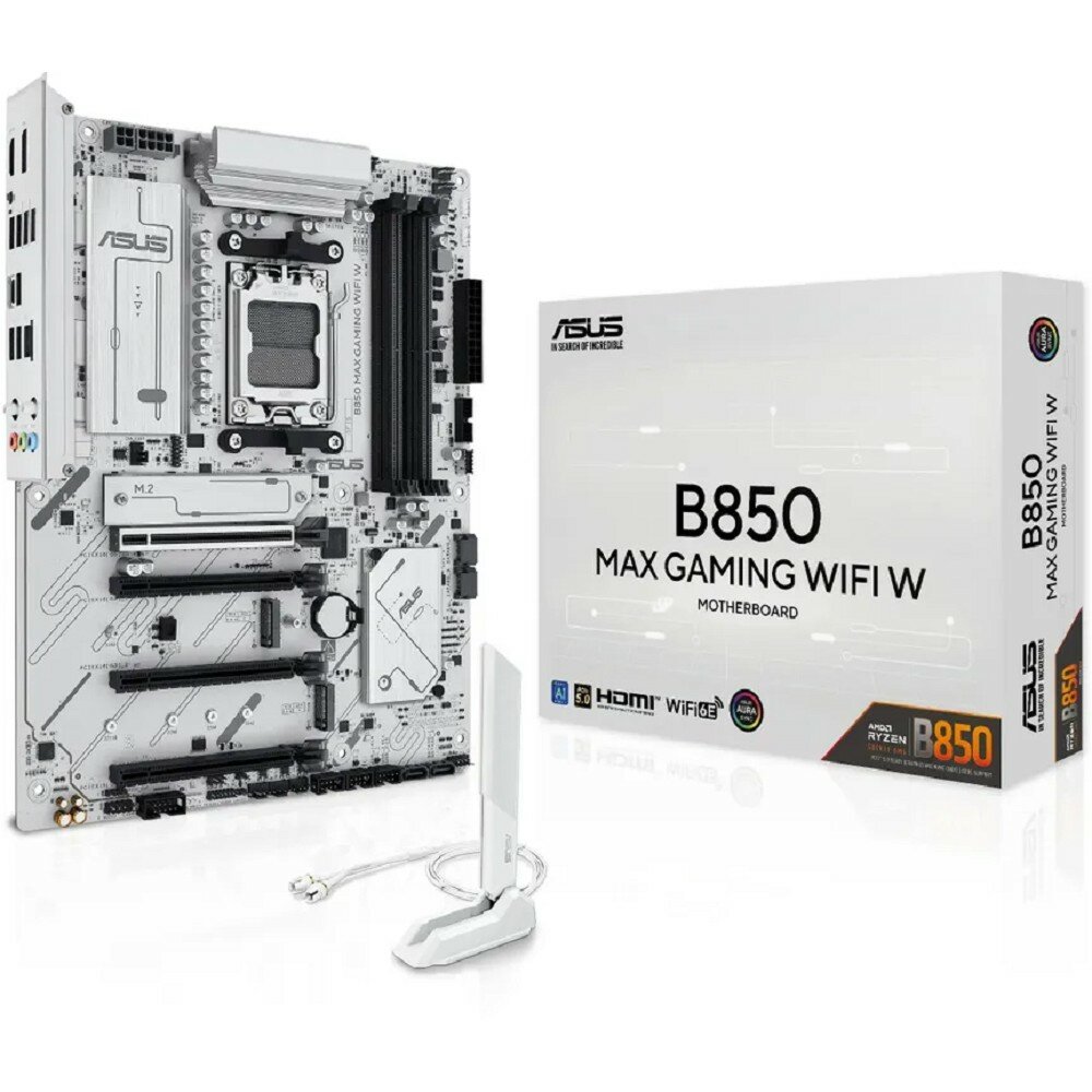 ASUS Материнская плата B850 MAX GAMING WIFI W Socket AM5 4хDDR V 3хM.2