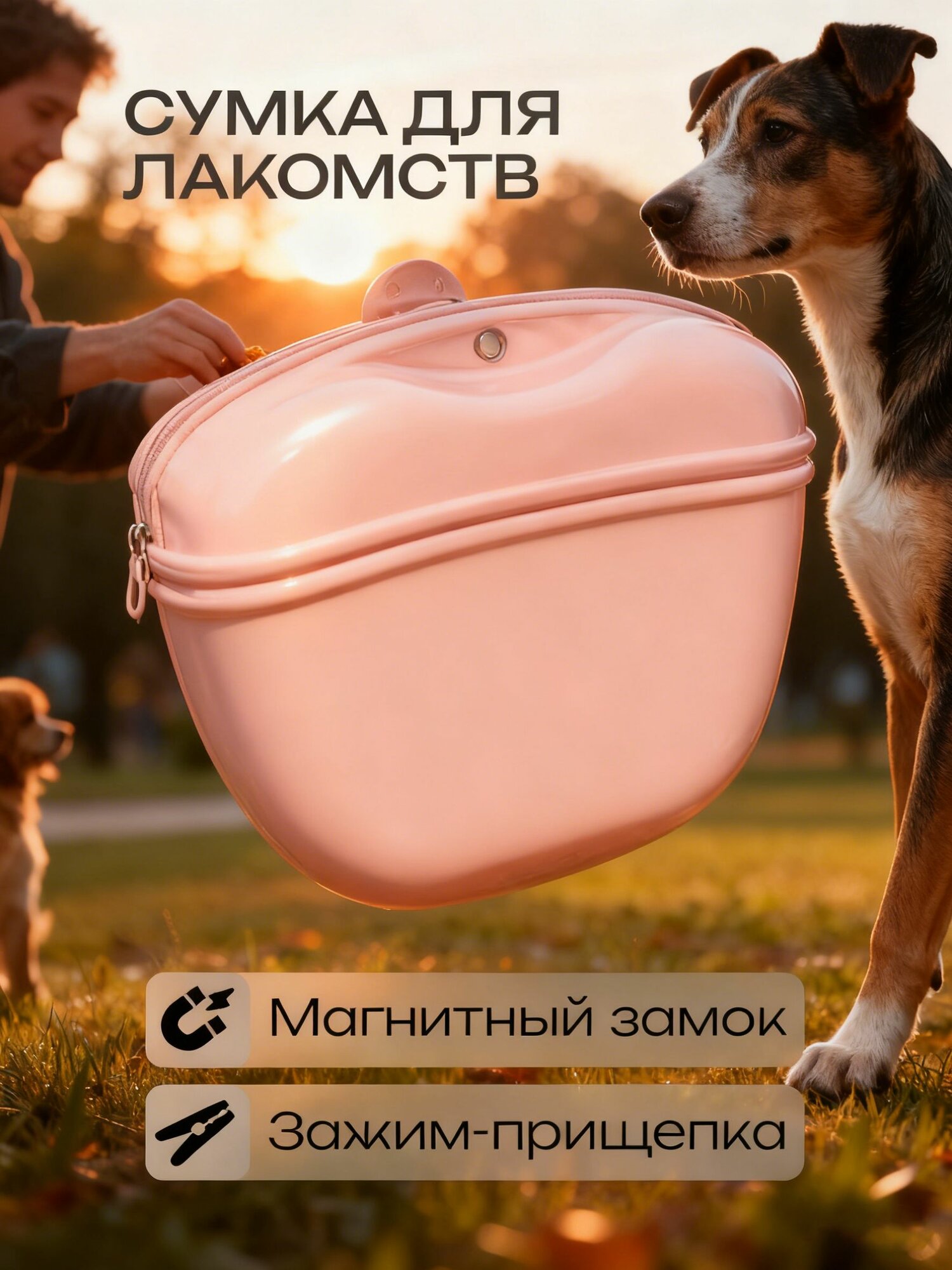 Герметичная сумка для лакомств из пищевого силикона! Размеры 103 132 58 мм