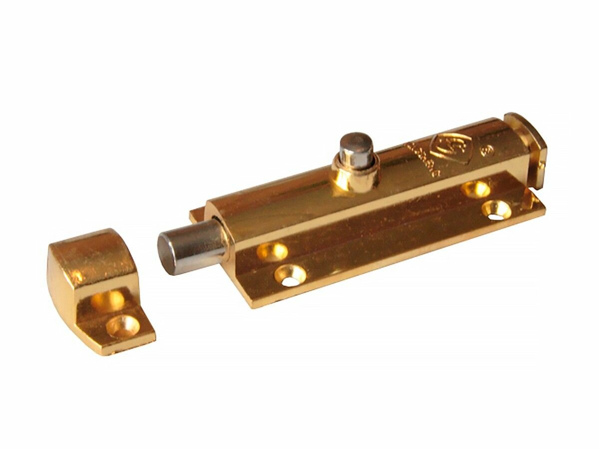 Задвижка мебельная автоматическая STARFIX, цвет золото (SMF-3061)