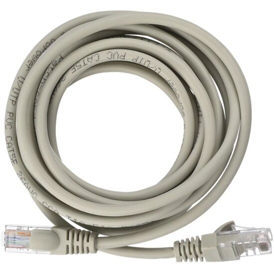 Патч-корд Gopower RJ-45 (m)-RJ-45 (m) 3.0м кат.5е ПВХ 26AWG серый (00-00027474)