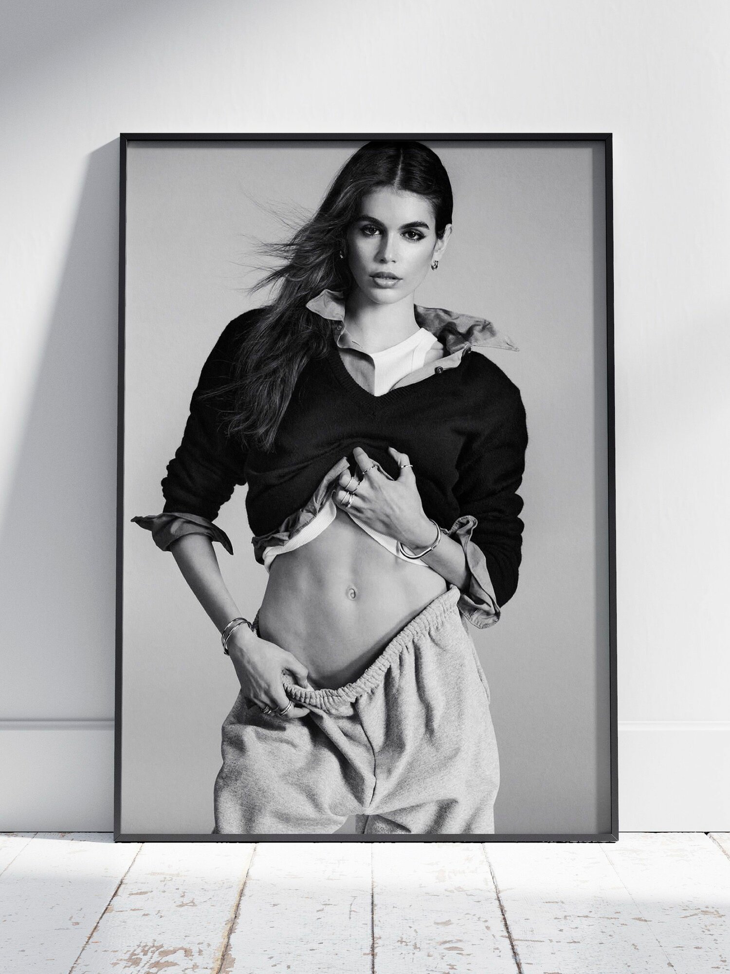 Плакат на стену для интерьера Кайя Гербер (Kaia Gerber 33) - Постер по модели, бренду и моде формата A4 (21x30 см)