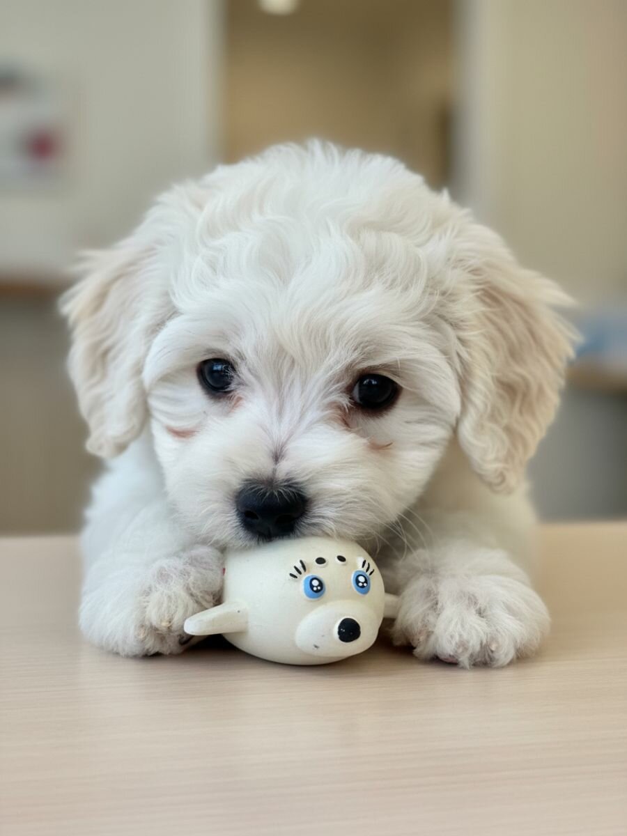 Латексная игрушка с пищалкой для собак Japan Premium Pet тюлень для чистки зубов