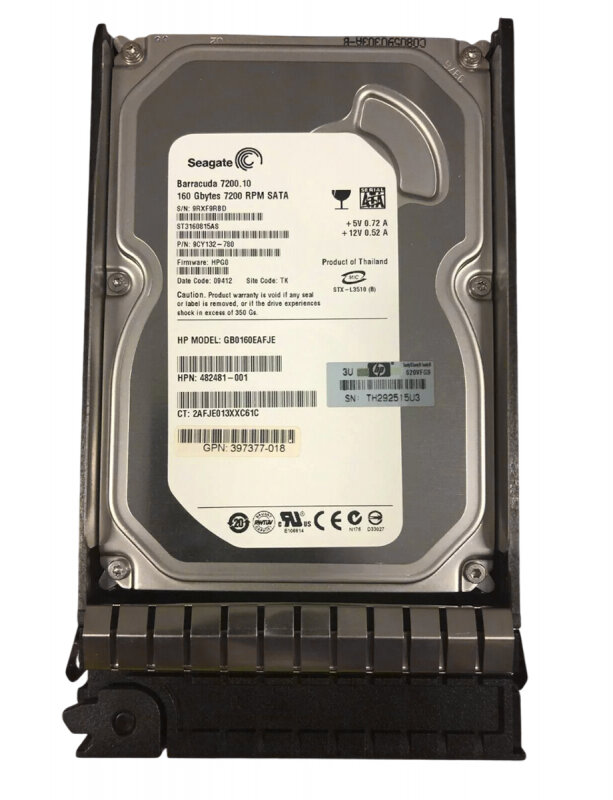 Жесткий диск HP 483095-001 160Gb 7200 SATAII 3.5" HDD