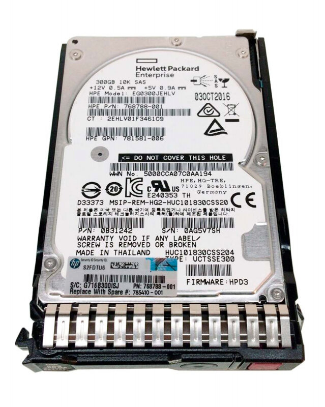 Жесткий диск HP 768788-001 300Gb 10000 SAS 2,5" HDD