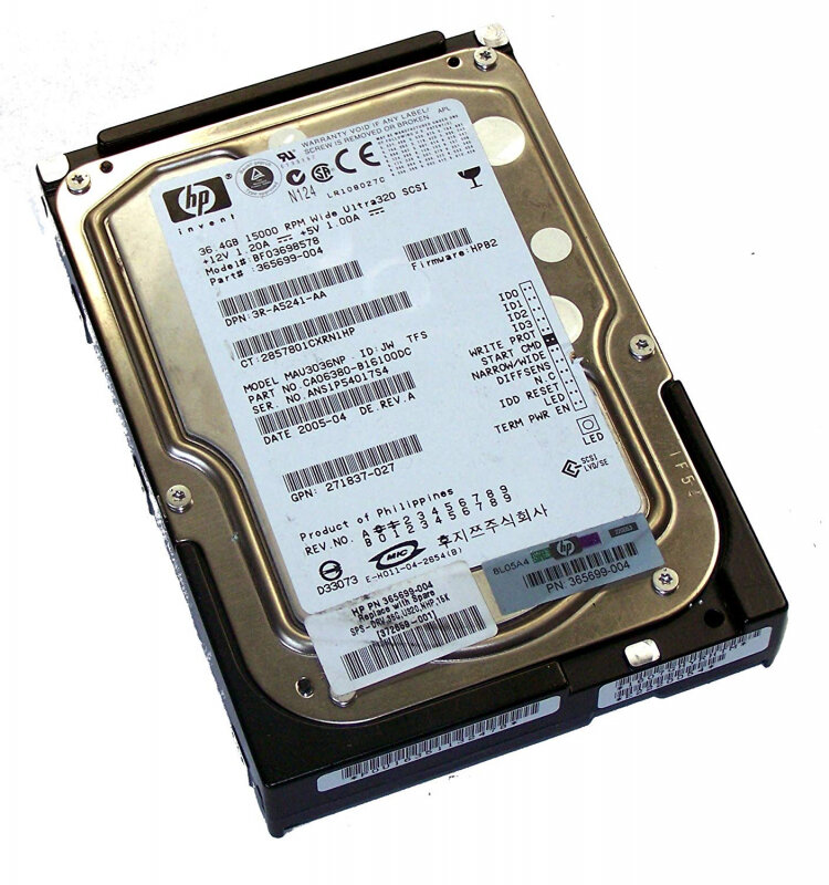 Жесткий диск HP 365699-004 36,4Gb U320SCSI 3.5" HDD