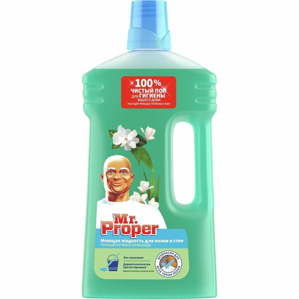 Средство для мытья пола и стен MR. PROPER 1 л Горный ручей и прохлада MP-81519421 0001008322