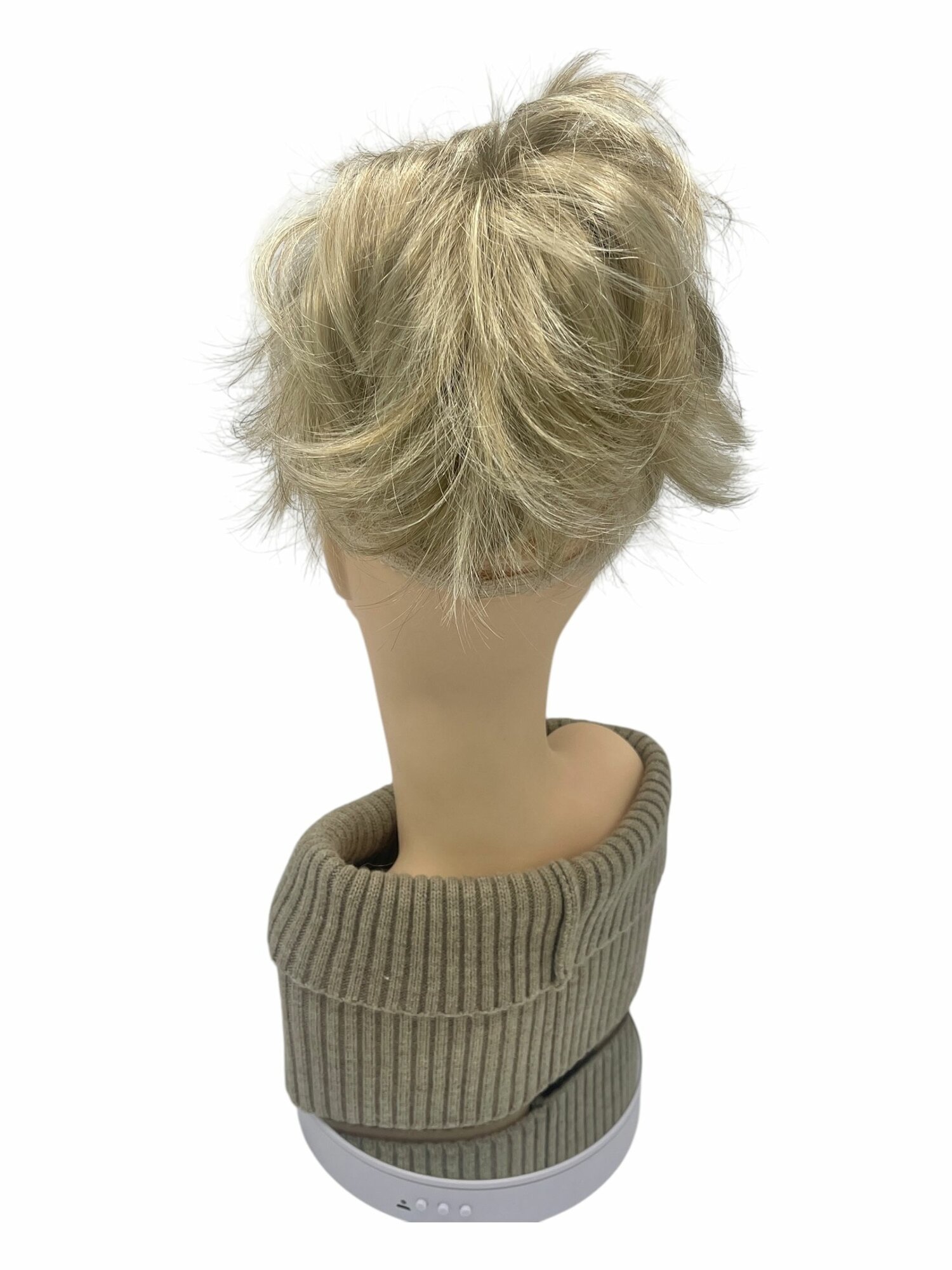 Шиньон Best Wigs Карина, из искусственных волос, короткий, на крабе, пепельно-русые, моделируемый