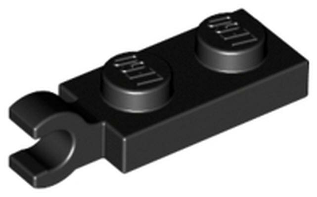 Деталь Lego 63868 Plate, Modified 1 x 2 with Clip on End (Horizontal Grip)