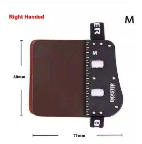 Напальчник для стрельбы из лука BICASTER ARCHERY, размер M, защита для правой руки из воловьей кожи, длина 7.1 см