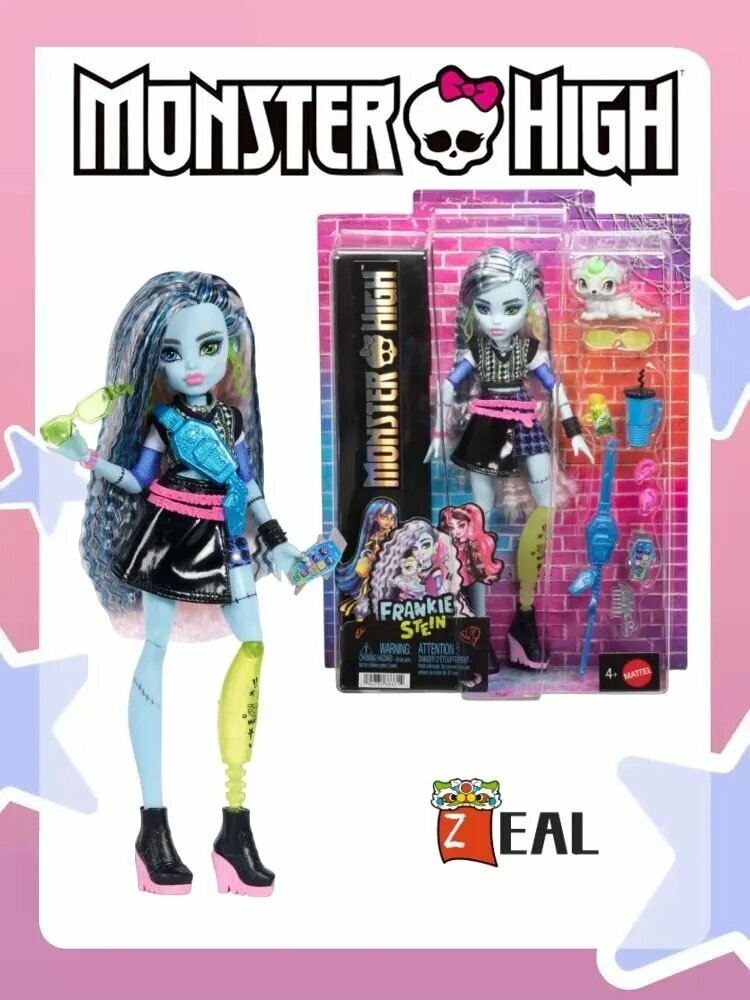 Кукла Mattel Monster High G3 Core Refresh Frankie Stein монстер хай G3 Фрэнки Штейн