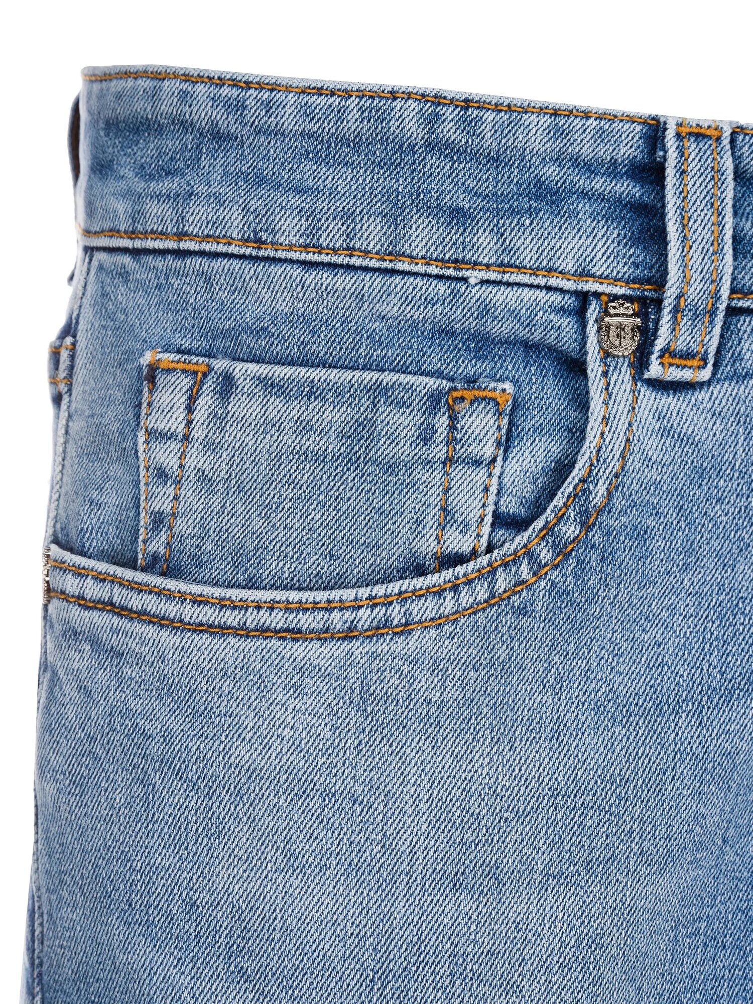 Джинсы Billionaire Leather-patch straight jeans, размер 4XL, blue — фото 1