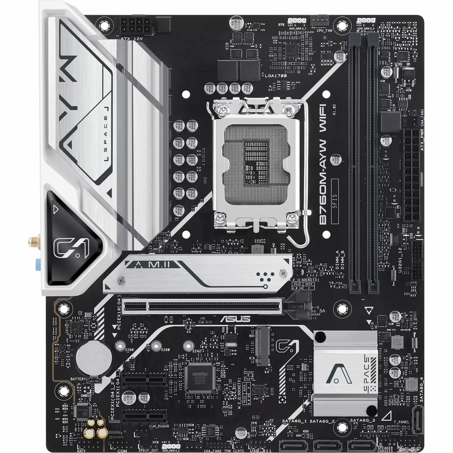 Материнская плата ASUS B760M-AYW WIFI-SI