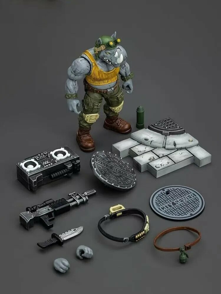 JOYTOY Фигурка "Teenage Mutant Ninja Turtles", TMNT Фигурка , Rocksteady,11.5cm