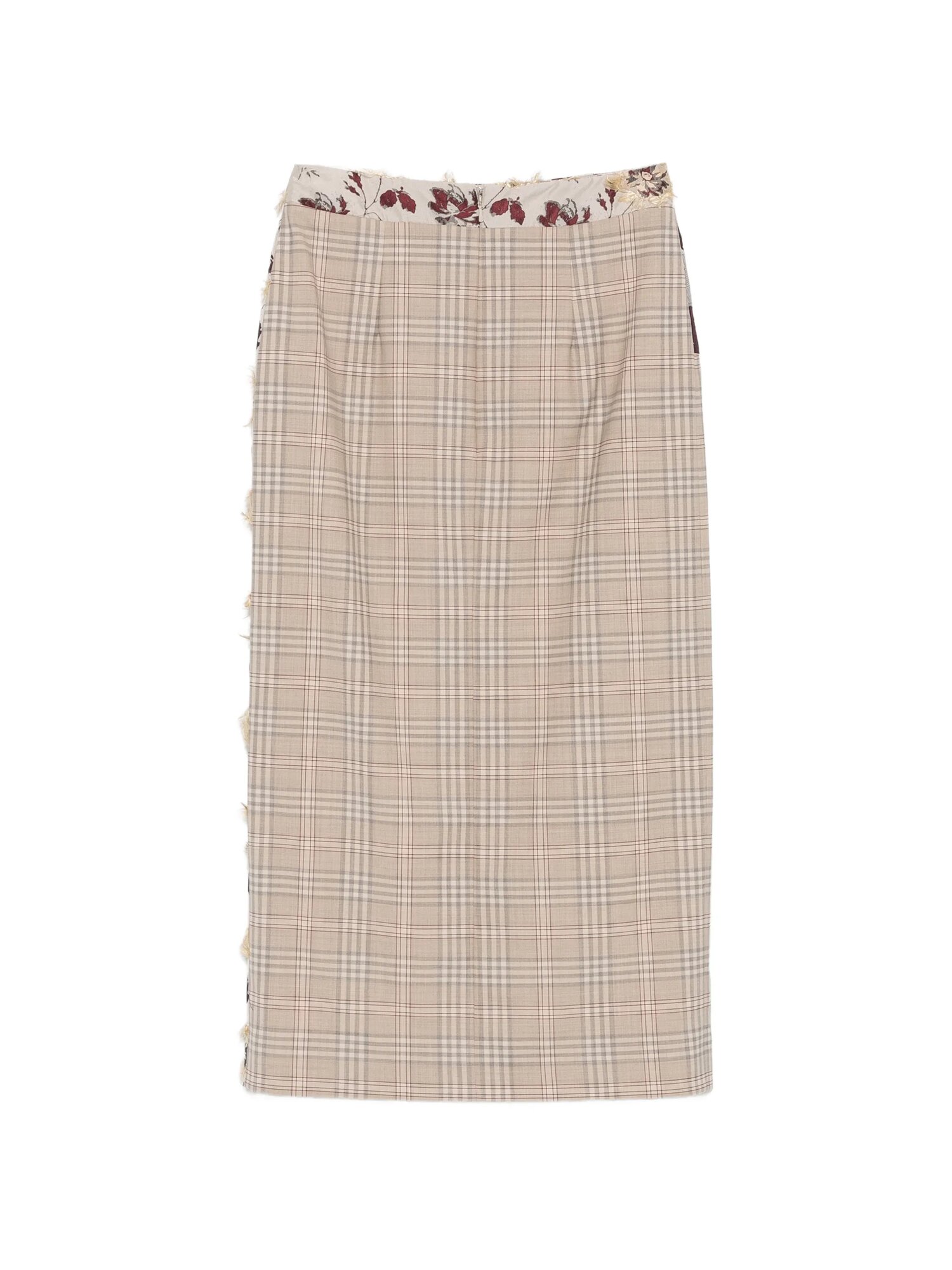 Юбка Antonio Marras Patchwork floral-print midi skirt, размер 40, разноцветный — фото 1