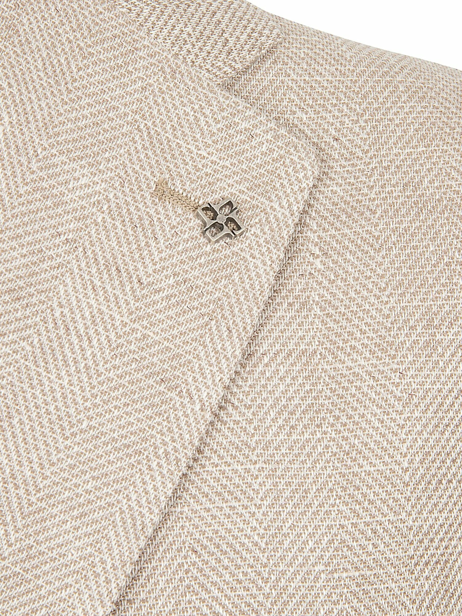Пиджак Tagliatore Herringbone-weave notched-lapel blazer, размер 48 — фото 1