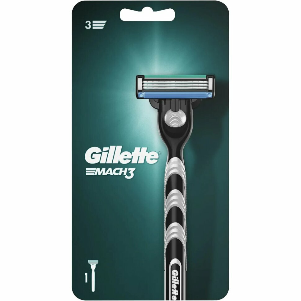 Бритва Gillette MACH3 + 1 кассета, 1990081