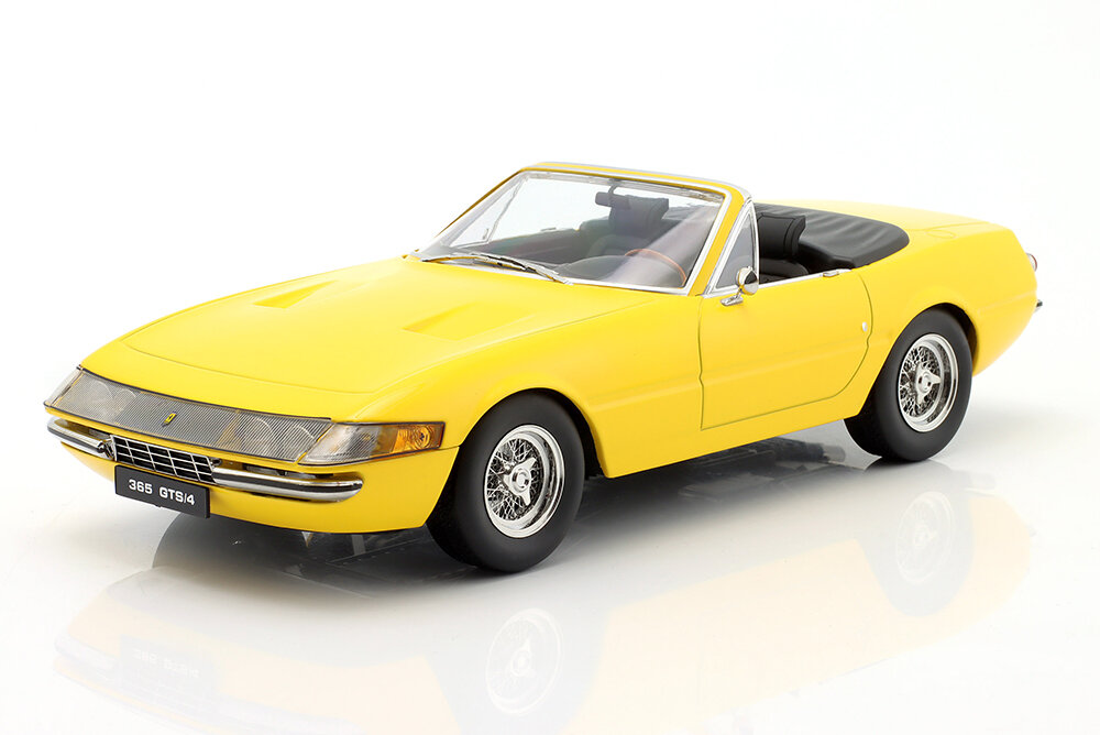 Модель коллекционная KK-SCALE Ferrari 365 GTS/4 daytona convertible 1 series 1969 yellow