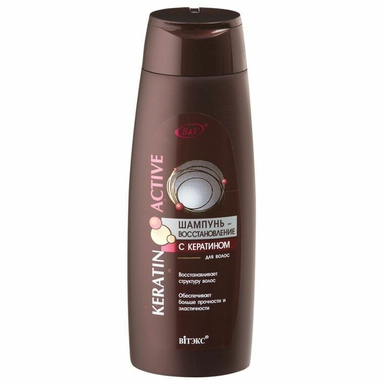 Витэкс Шампунь-восстановление для волос Keratin Active, 400 мл
