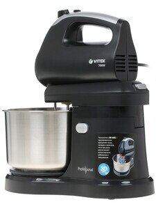 Миксер Vitek VT-1417 ST, 700 Вт, 2,8л, с чашей, черный — фото 1