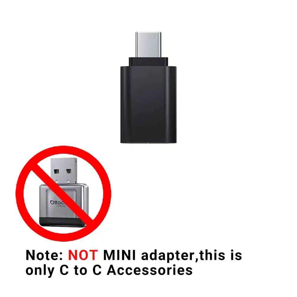 OTTOCAST Express MINI Gem Adapter 3.0 Беспроводной адаптер CarPlay Android Auto с Wi-Fi и Bluetooth, автомобильный аксессуар, совместимый с Ford, Toyota, Volkswagen и Kia.