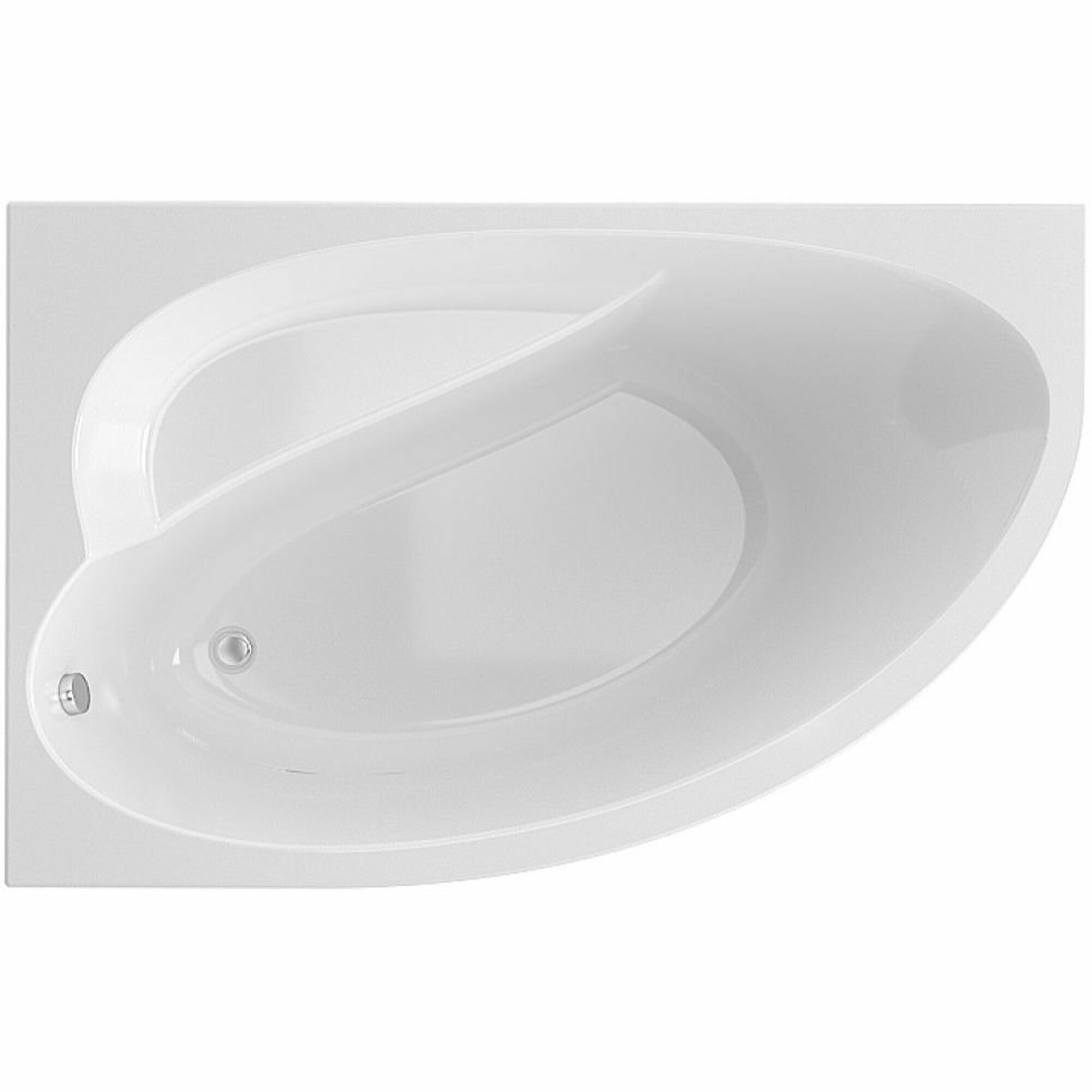 Акриловая ванна Timo (Тимо) IVA1595L (1500х950х700) цвет белый