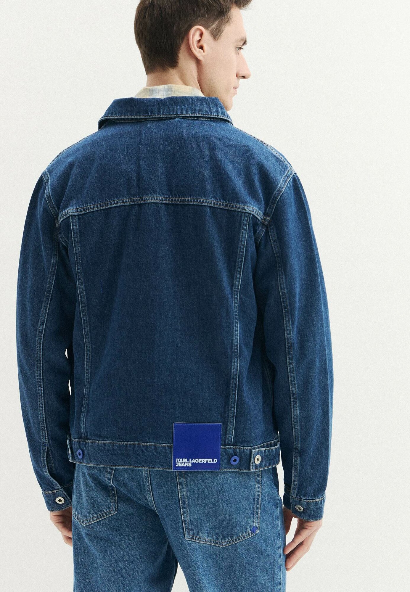 Куртка KARL LAGERFELD JEANS, размер M, синий — фото 1