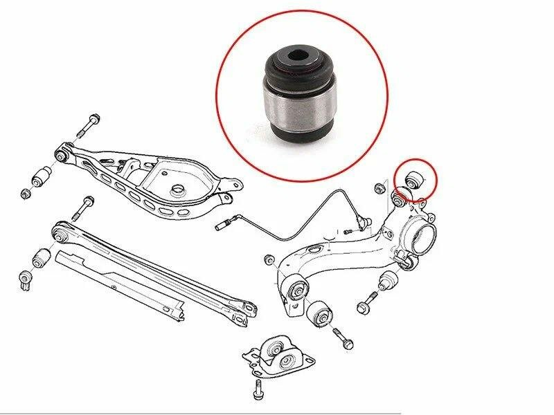Сайлентблок SAT ST-33313418342 цапфы BMW 3-Series 90-06, X3 03-10