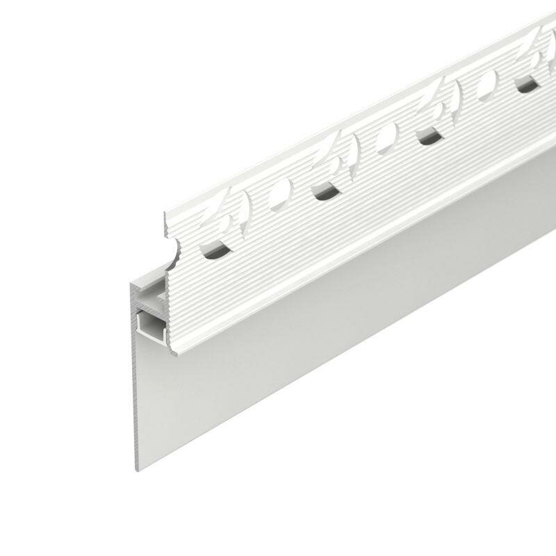 Профиль PLINTUS-FANTOM-H35-2000 WHITE L2000 алюм. Arlight 043666