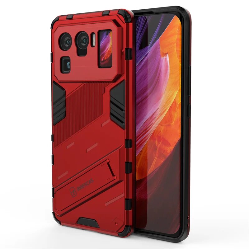 Красный противоударный чехол Mi 11 Ultra