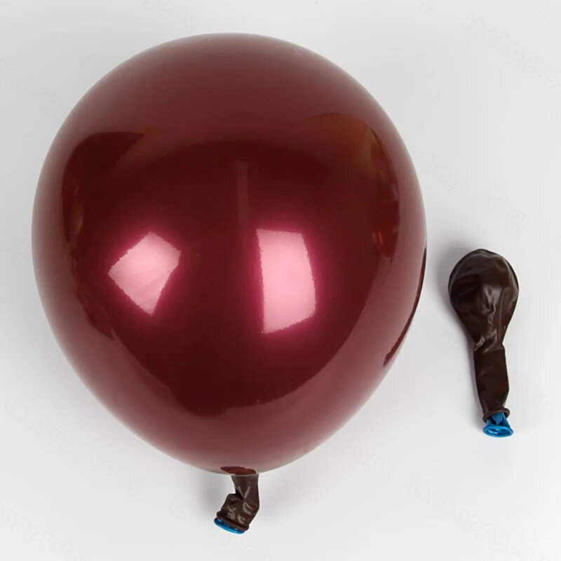 50 шт, двухслойные красные латексные шары 5/10 дюймов Бордовый, NO.3 double cherry, 5inch 50Pcs