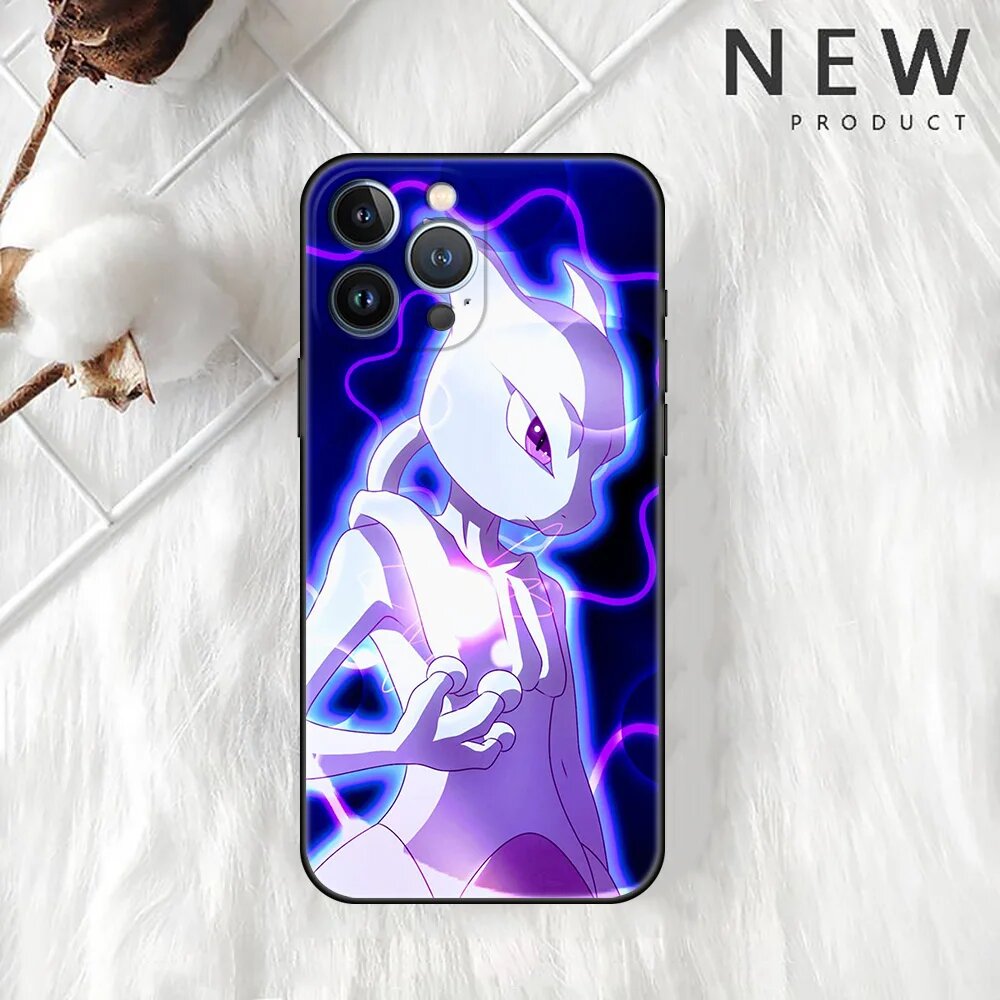 Горячая игра «Покемон» для Apple iPhone 13 Pro Max 11 12 Mini Фиолетовый, B05, for iPhone 14 Plus