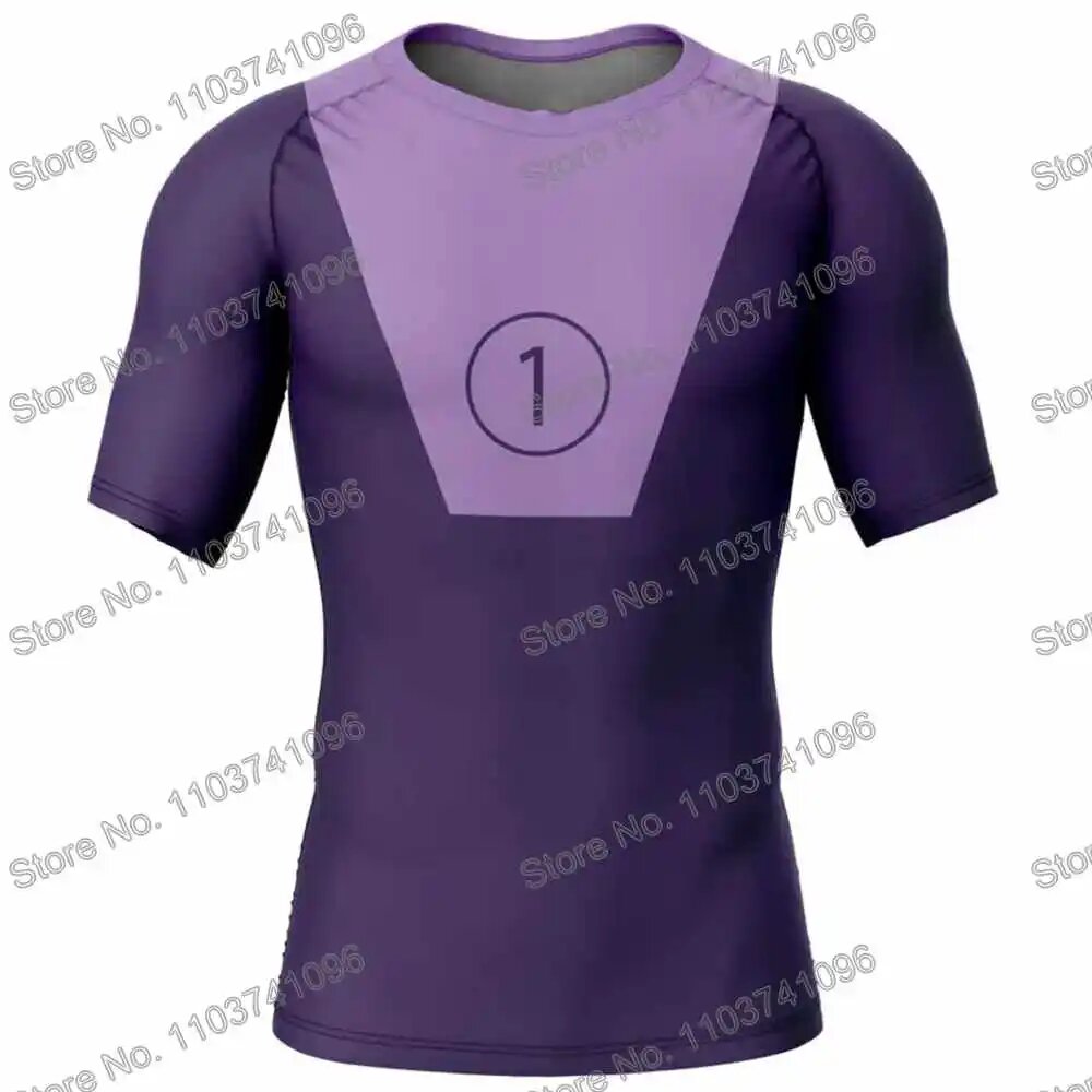 Рашгард мужской фиолетовый, XL, Color: 9