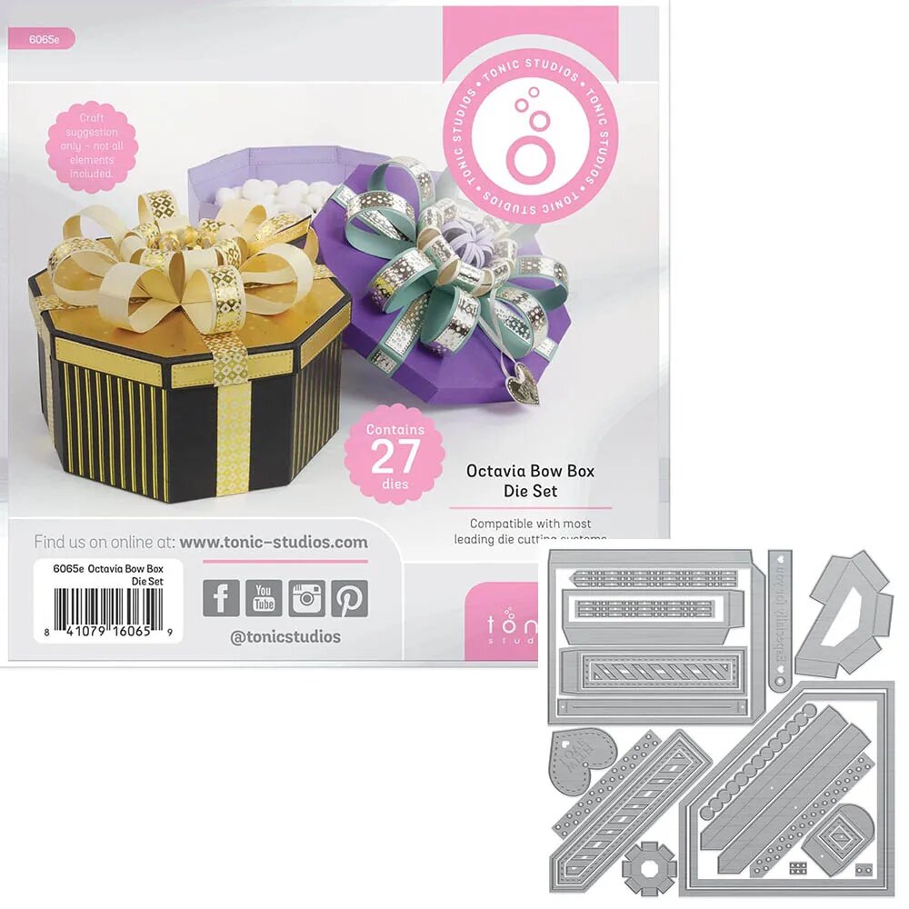 Металлические вырубные формы Octavia Bow Box для скрапбукинга