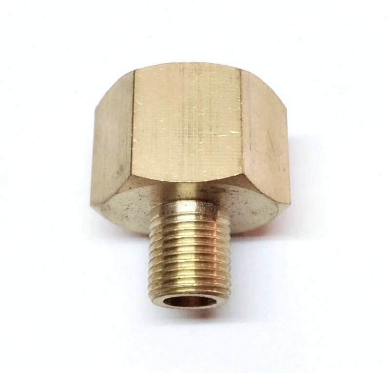 Переходник / штуцер резьба мама - 3/8" - резьба папа - 1/8" для компрессора, пневмоинструмента