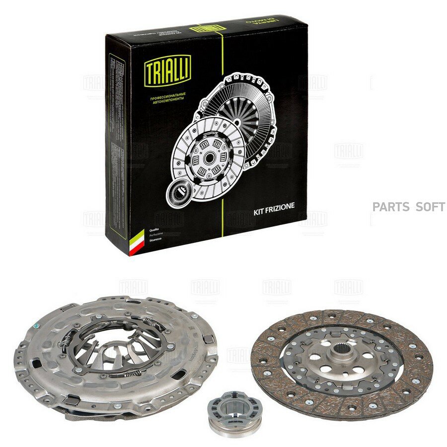 TRIALLI FR1825 Сцепление в сборе для а/м Skoda Octavia A5 (04-) 1.8TSI (КПП MQ-250) (с компен. износа) (с мех. муфт)
