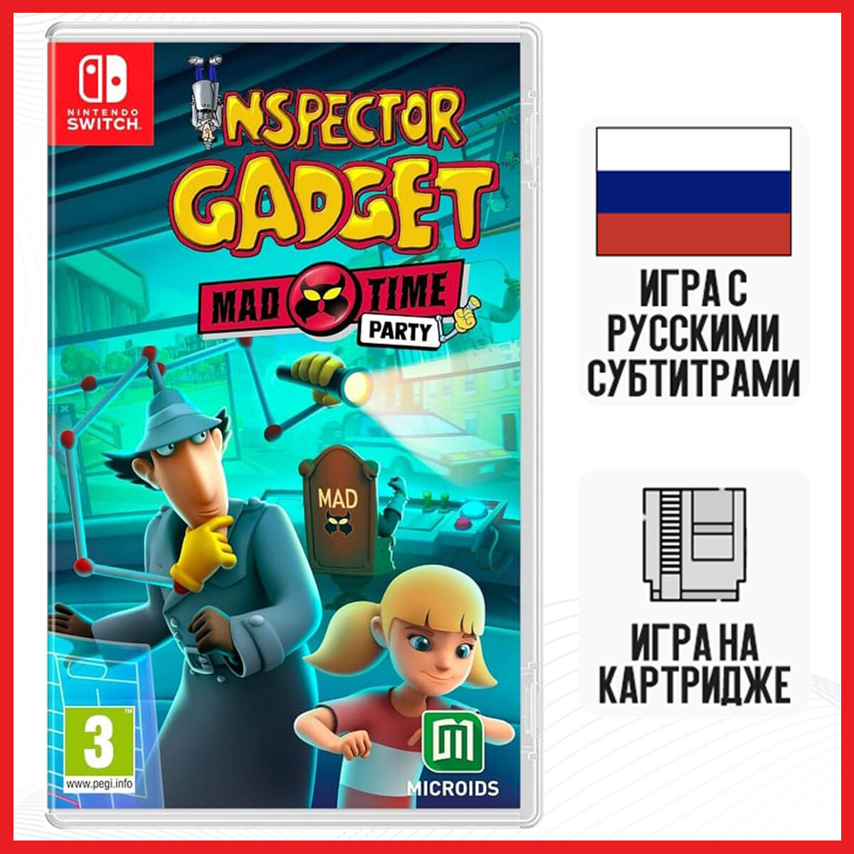 Игра Inspector Gadget: Mad Time Party (Nintendo Switch, Русские субтитры)