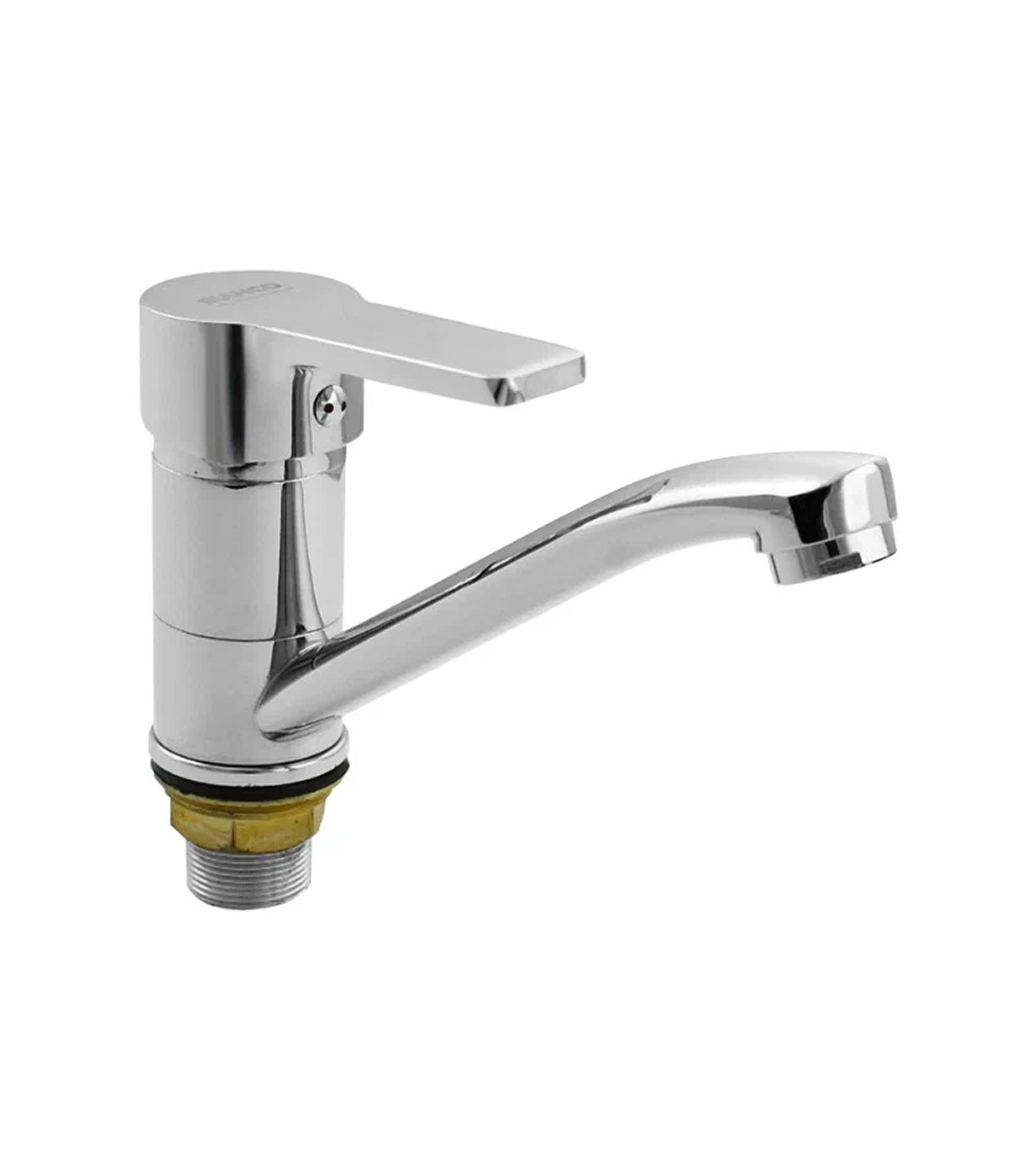 Смеситель кухонный Bianco 385014S, хром, современный стиль, поворотный, аэратор