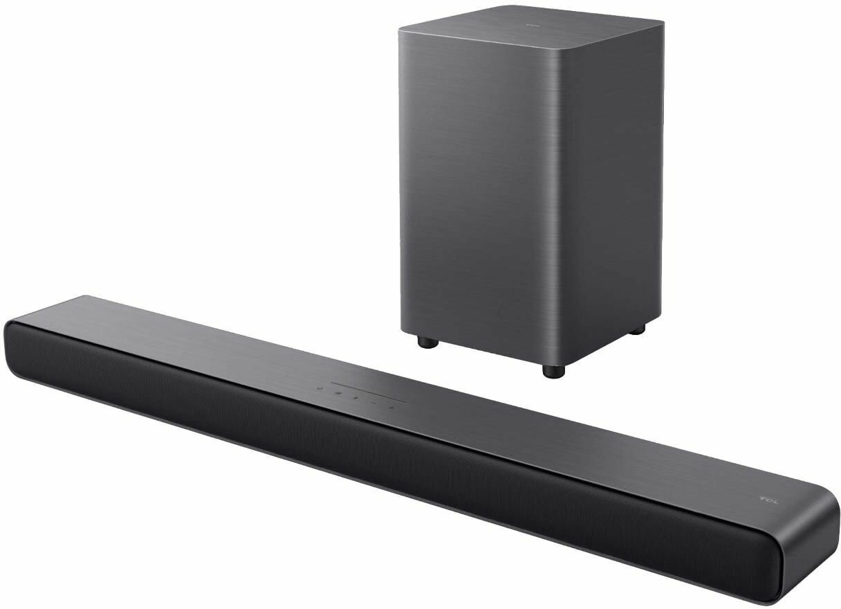 Саундбар для компьютера, беспроводной TCL S55H 2.1 220Вт, Bluetooth, HDMI, USB, USB Type-A серый (S55H)