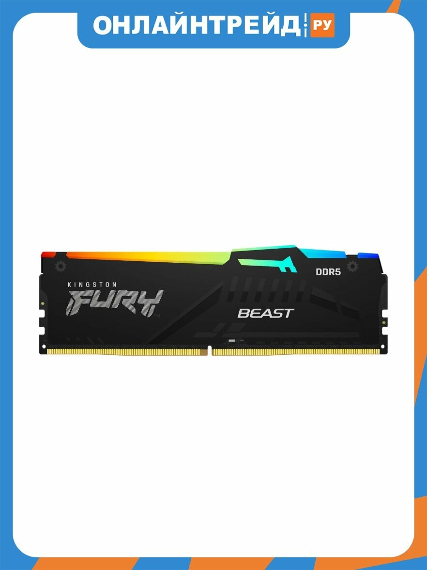Оперативная память Kingston Beast RGB EXPO 8Gb DDR5-6000 DIMM (KF560C30BBEA-8)